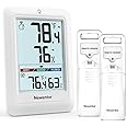 Amazon.com: Newentor Indoor Outdoor Thermometer Wireless, Remote ...