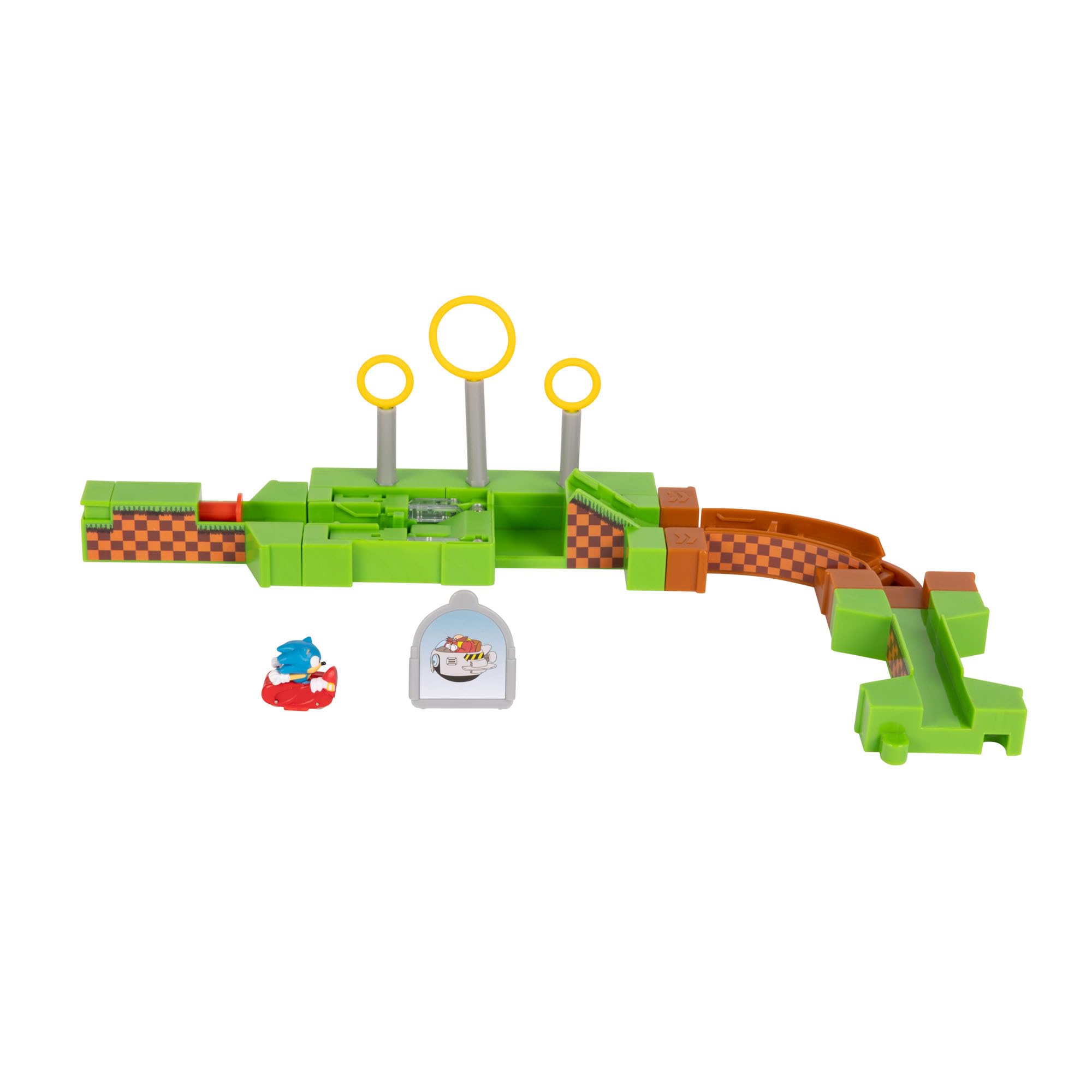 Sonic The Hedgehog Go Go Racers Playset Sonic Adventure Fun Track and ...