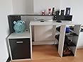 HOMCOM Computer Desk PC Table Modern Home Office Writing Workstation ...