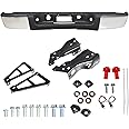 Amazon.com: marddpair Chrome Rear Steel Bumper Replacement for Chevy ...