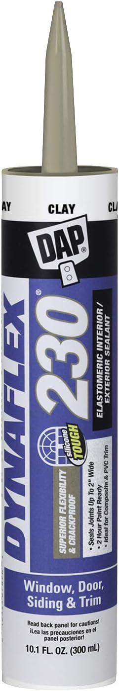Dap 18416 10.1fl oz clay; dynaflex 230 indr/outdr [PRICE is per BOTTLE ...