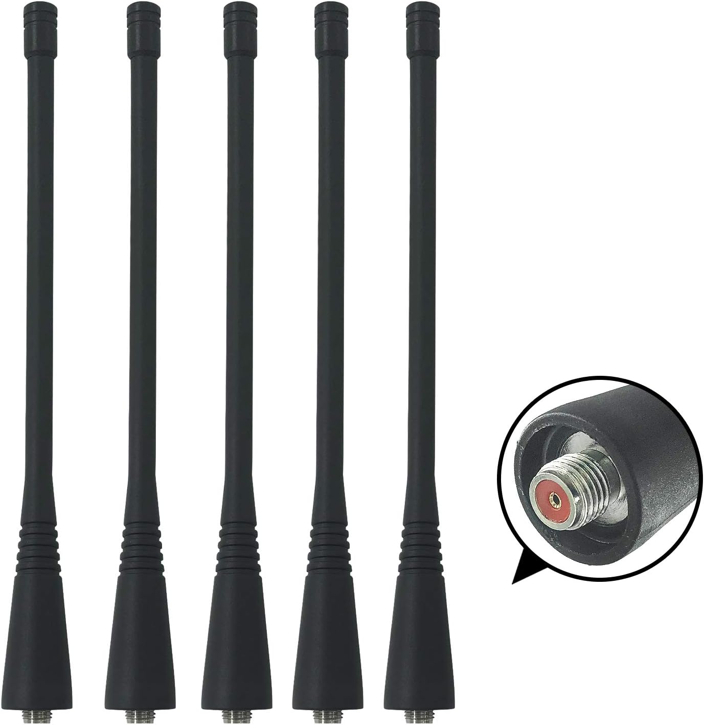 Amazon.com: Amasu 5X 6.5 Inch UHF Whip Antenna for Vertex Standard ...