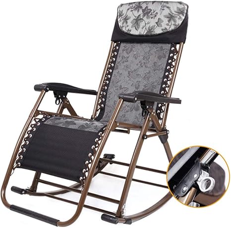 Amazon.com : Foldable Zero Gravity Swing Terrace Lounge Chair Lawn ...