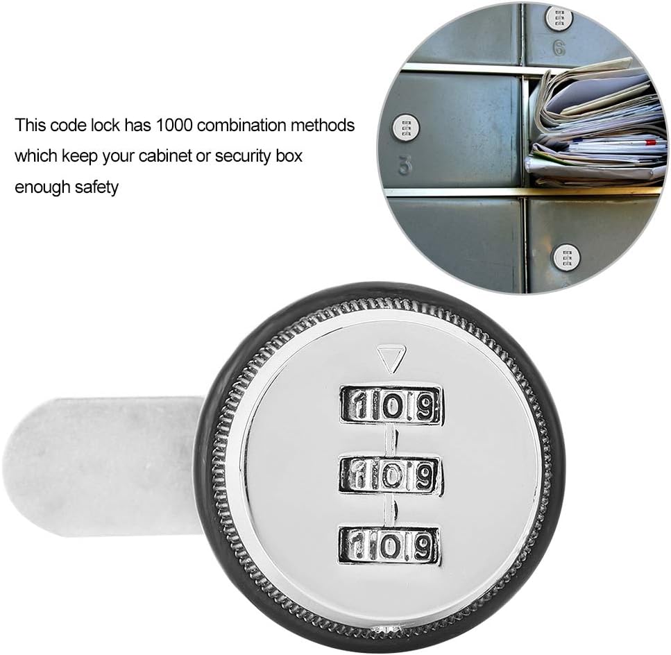 Password Cabinet Lock,Zinc Alloy 3 Digit Code Combination Cam Coded ...