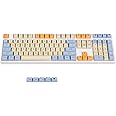 Amazon.com: YMDK Blue Beige Orange Dye Sub 108 Key Mac Keys Thick PBT ...