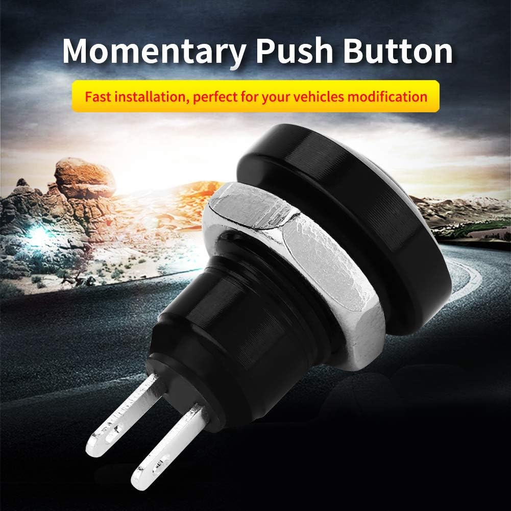 1A 24V Momentary Push Button Switch Mini Waterproof Power Push Button ...