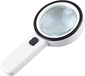 Amazon.com: Extra Large Handheld Strong Magnifying Glass with 12 LED ...