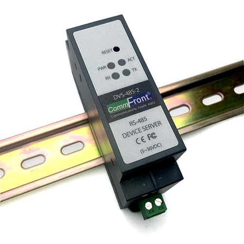 COMMFRONT Compact Industrial RS485 Device Server, RS485 to Ethernet ...