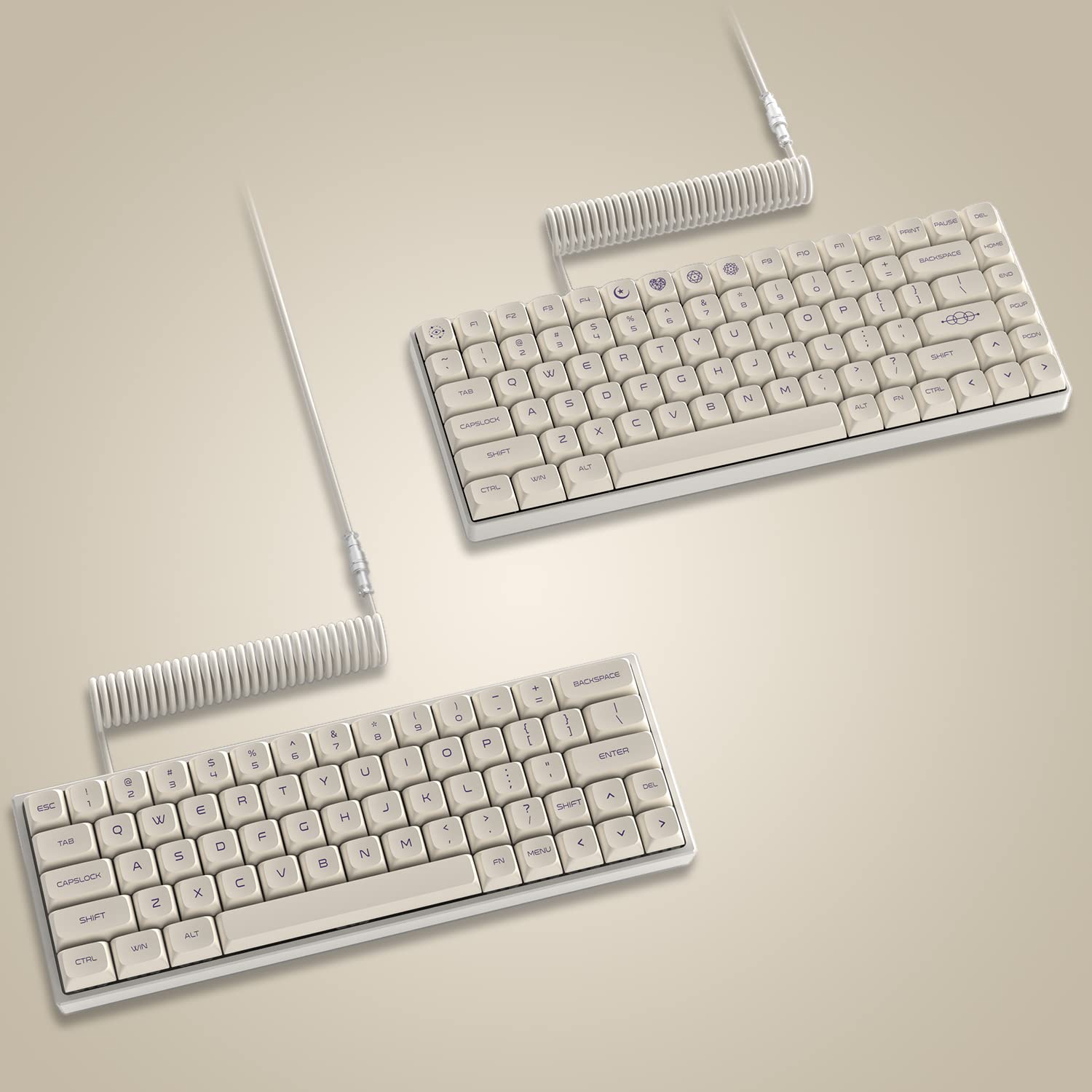 Mua Womier Double Shot PBT keycaps,XDA Profile keycaps 75 Percent,Milky ...