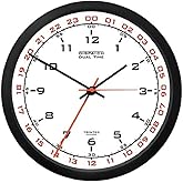 Amazon.com: Trintec 12 & 24 Hour Military Time Swl Zulu Time 24hr Wall ...