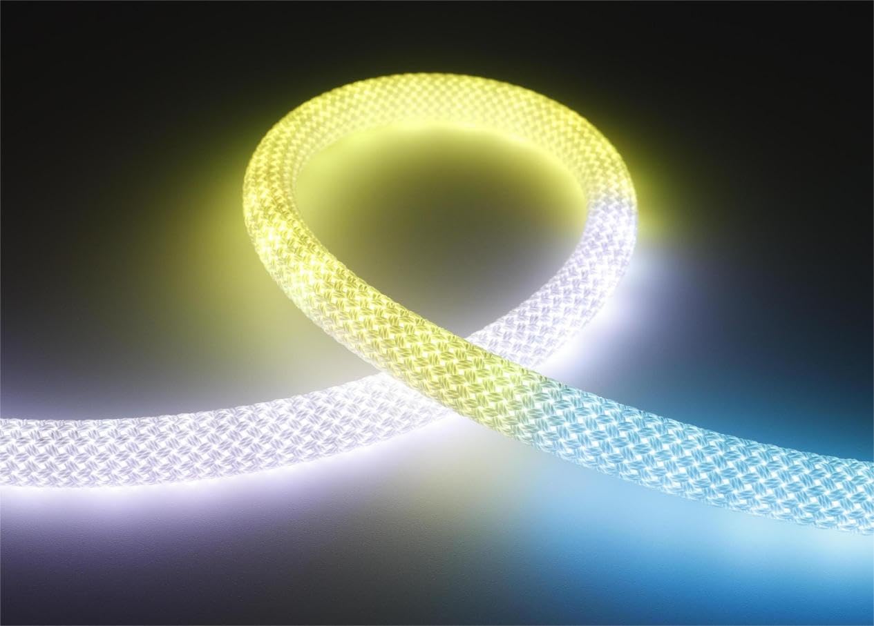 Xnbada 32.8FT WS2811 360 Degree Round Reticulate Super-Bright Neon LED ...