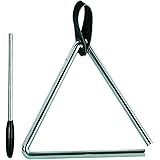 Amazon.com: DD 6" Music Percussion Triangle, Striker, Holder & Case ...