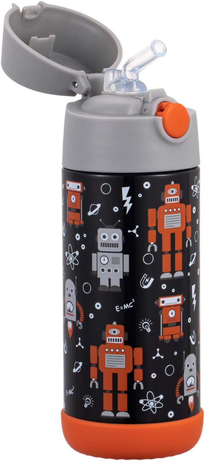 Snug Kids Flask – Stainless Steel Insulated Water Bottle with Straw for ...