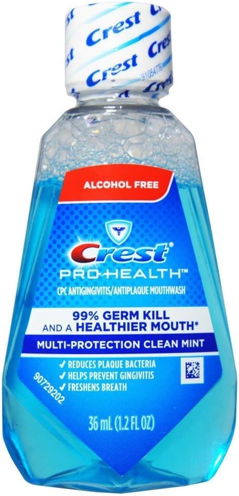 Crest Pro Health Mouthwash - Refreshing Clean Mint (blue) 1: Amazon.co ...