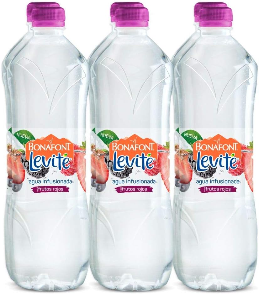Bonafont Levité, Agua Infusionada Con Toque Sabor Frutos Rojos, 1 litro ...