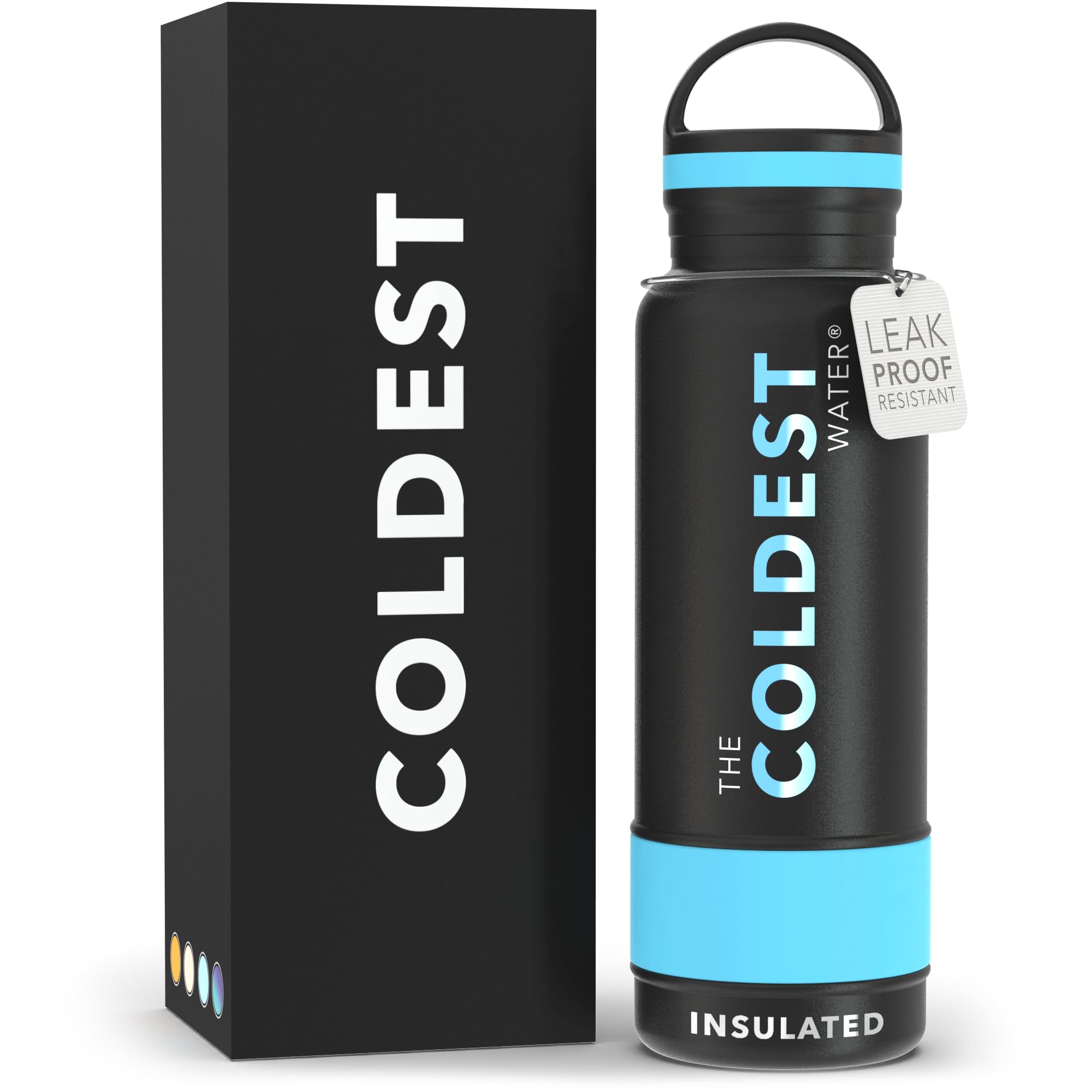 Mua Coldest Insulated Water Bottle with Handle Lid | Leak Proof ...