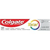 Amazon.com : Colgate Total Whitening + Fresh Boost Toothpaste, Mint Toothpaste, 5.1 oz Tube ...