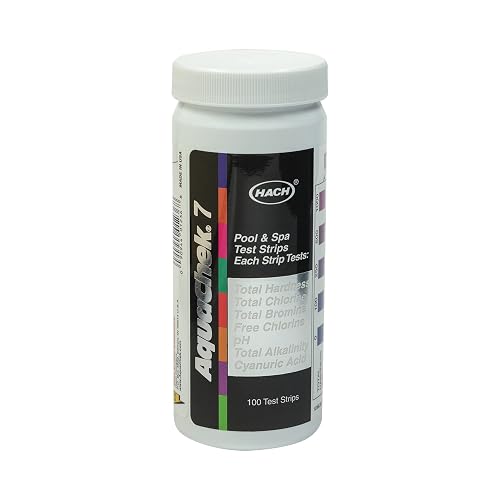 AquaChek 7-Way Pool and Spa Test Strips - Silver Pool Test Strips For ...