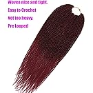 Amazon.com : Geyashi Hair 18 Inch 6 Packs/Lot 1B Black Color 30 Strands/Pack 2S Senegalese Twist ...
