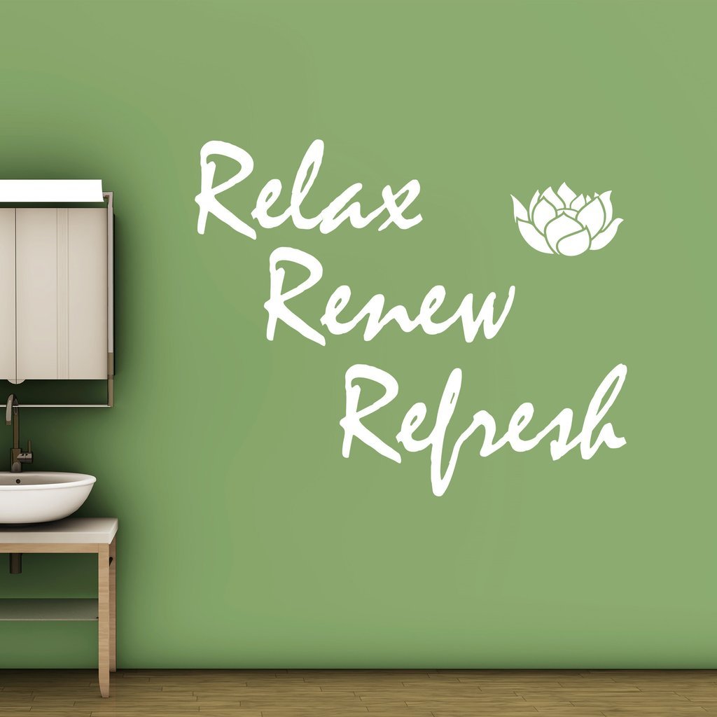Amazon.com: Relax Renew Refresh - Vinyl Wall Decal: Handmade
