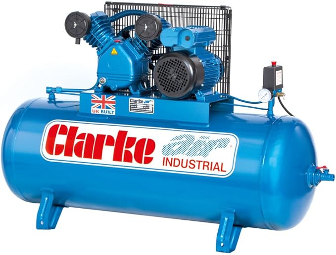 Latest Model Clarke Industrial Air Compressor XEV16 200 litre tank 3HP ...