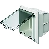 Arlington DBVR1C-1 Low Profile IN BOX Electrical Box with Weatherproof Cover for Flat Surface ...
