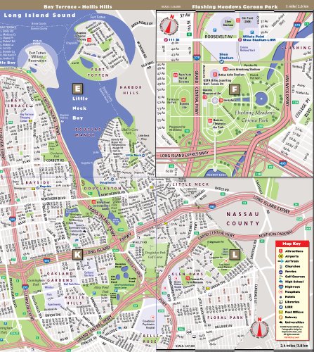 StreetSmart Queens Map by VanDam - City Street Map of Queens, New York ...