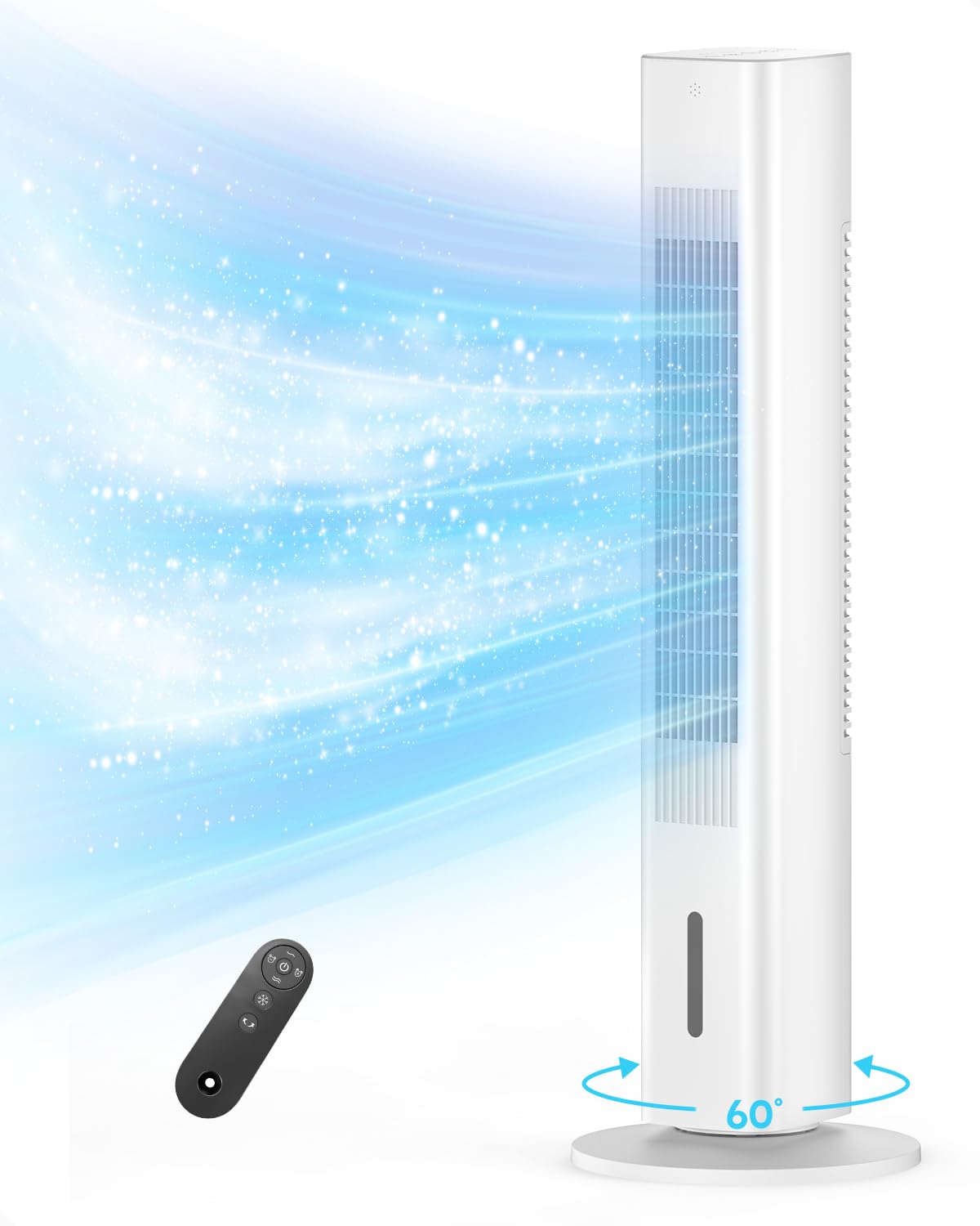 AEROZY Evaporative Air Cooler, 36-inch Windowless Air Conditioner with ...