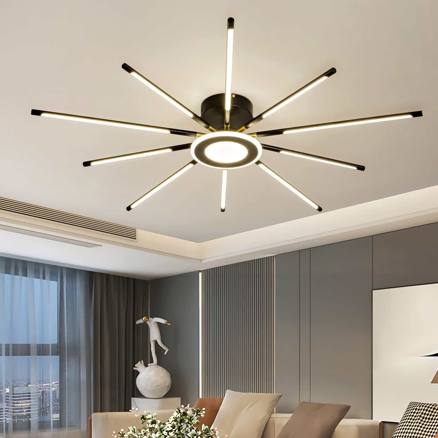 DotoKotl Modern LED Ceiling Light Recessed Mount Fixture Ceiling Mount ...