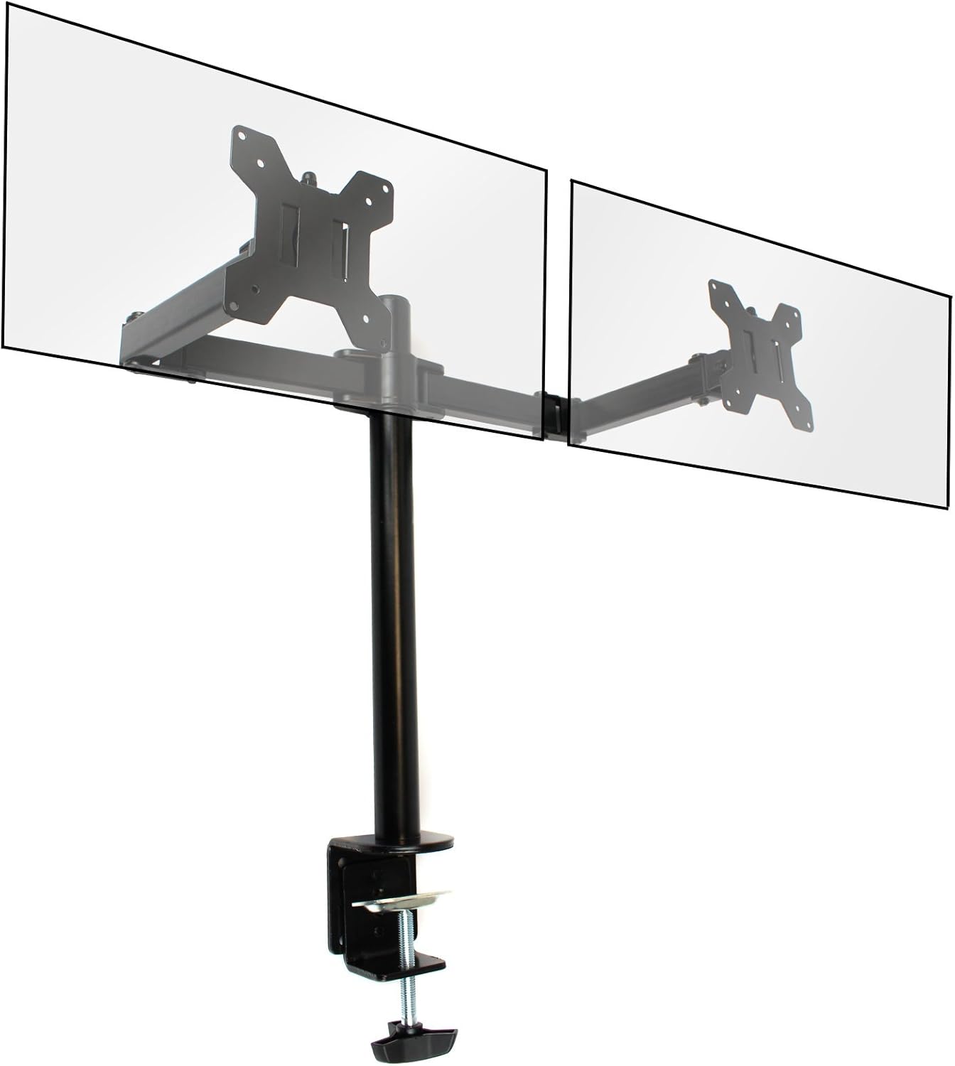 Dual Monitor Mount For 13-27″ | Double Arm PC Screen Bracket | Desk ...