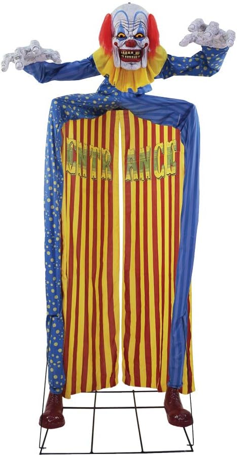 Amazon.com: Seasonal Visions Looming Clown Animated Prop: Garden & Outdoor