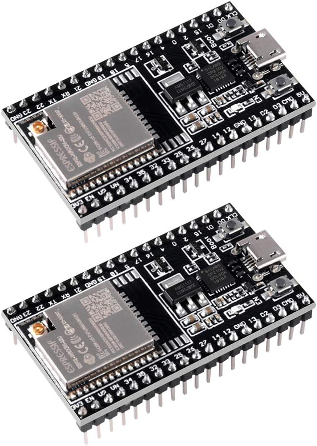 MELIFE 2 Pack ESP32-DevKitC core Board ESP32 Development Board ESP32-WROOM-32U for Arduino IDE ...