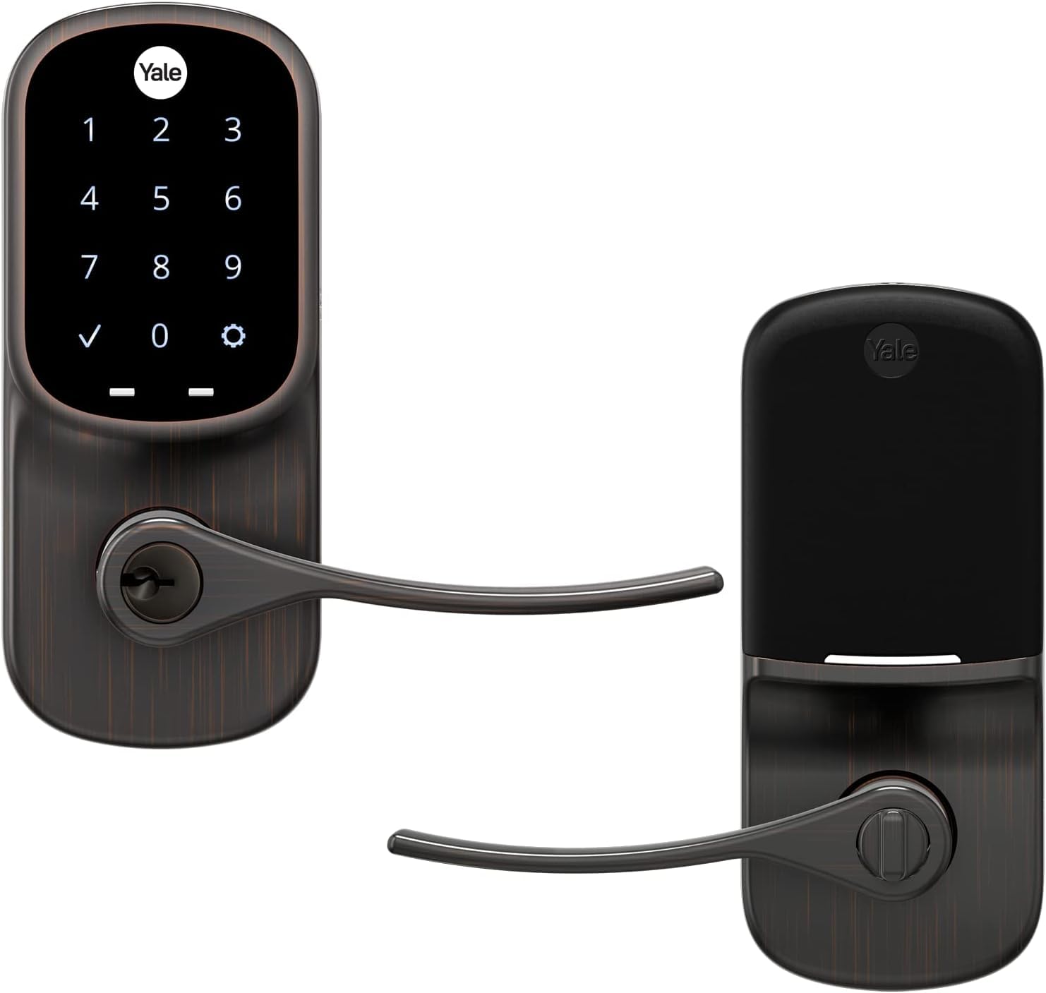 Yale Assure Lever - Wi-Fi Touchscreen Smart Lever Lock - Oil Rubbed ...