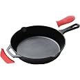 Amazon.com: Keleday 10 Inch Cast iron Skillet, Pre-Seasoned Cast Iron ...