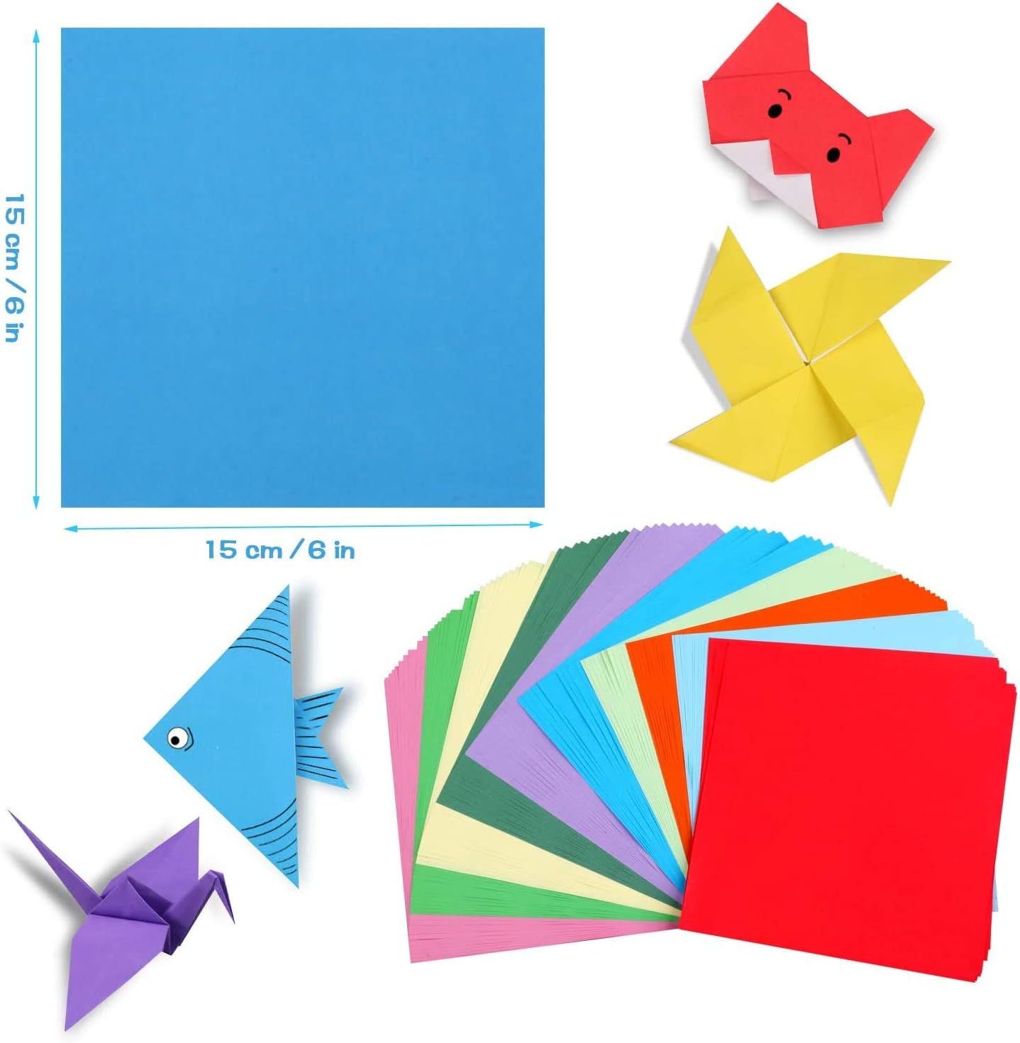 Origami Paper kit,252 Double Sided Vivid Origami Papers for Kids Crafts ...