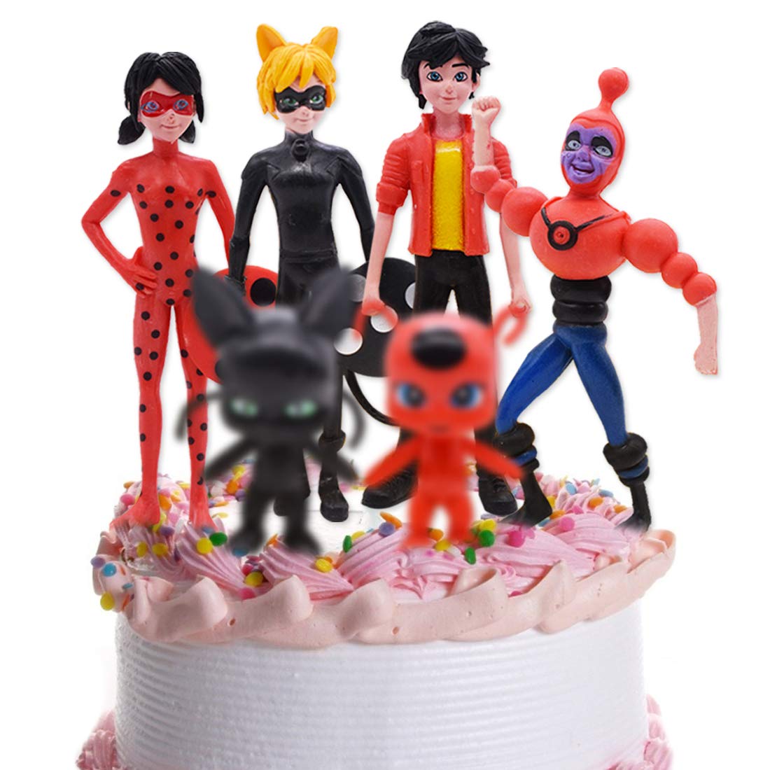 Buy Miraculous Toys 6pcs Ladybug Action Figure Includes Miraculous ...