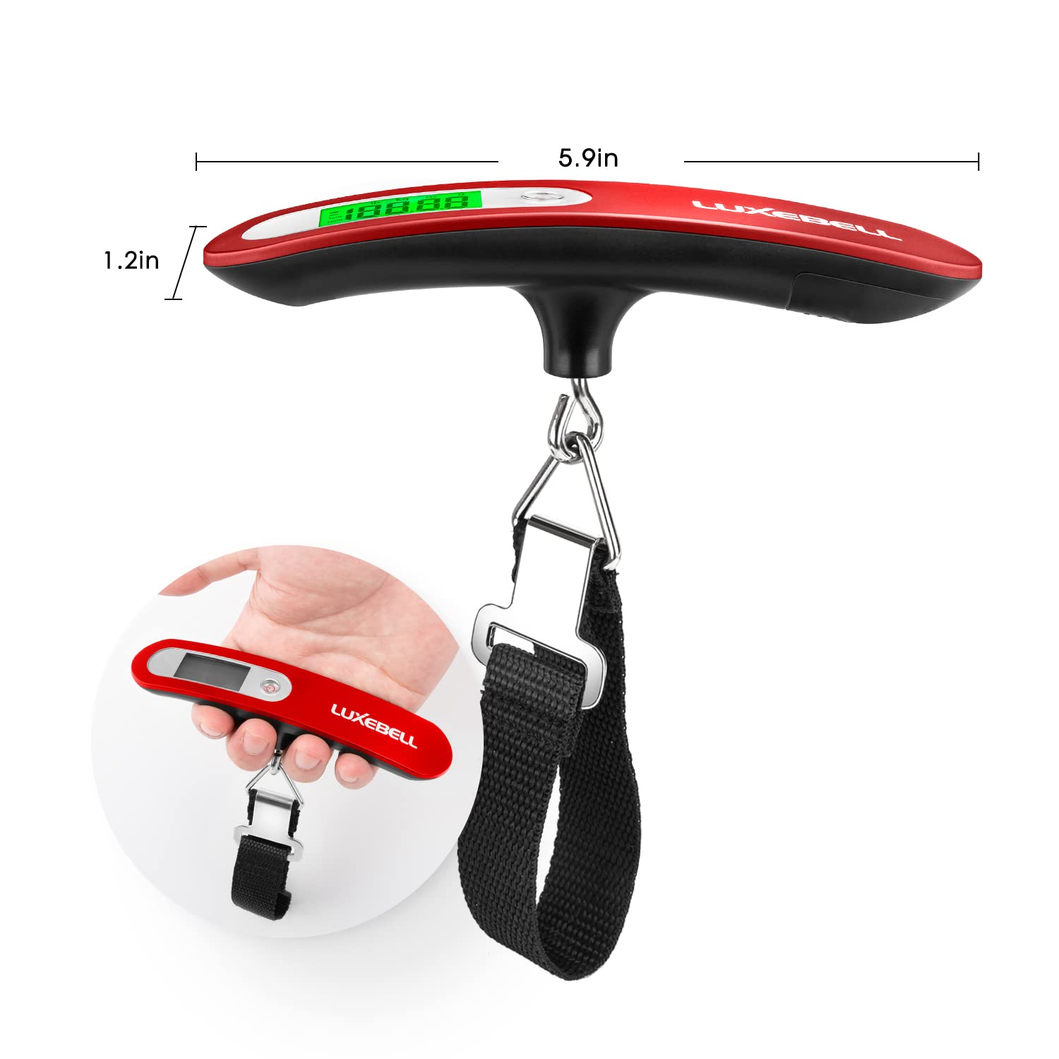 Mua Digital Luggage Scale Gift for Traveler Suitcase Handheld Weight ...