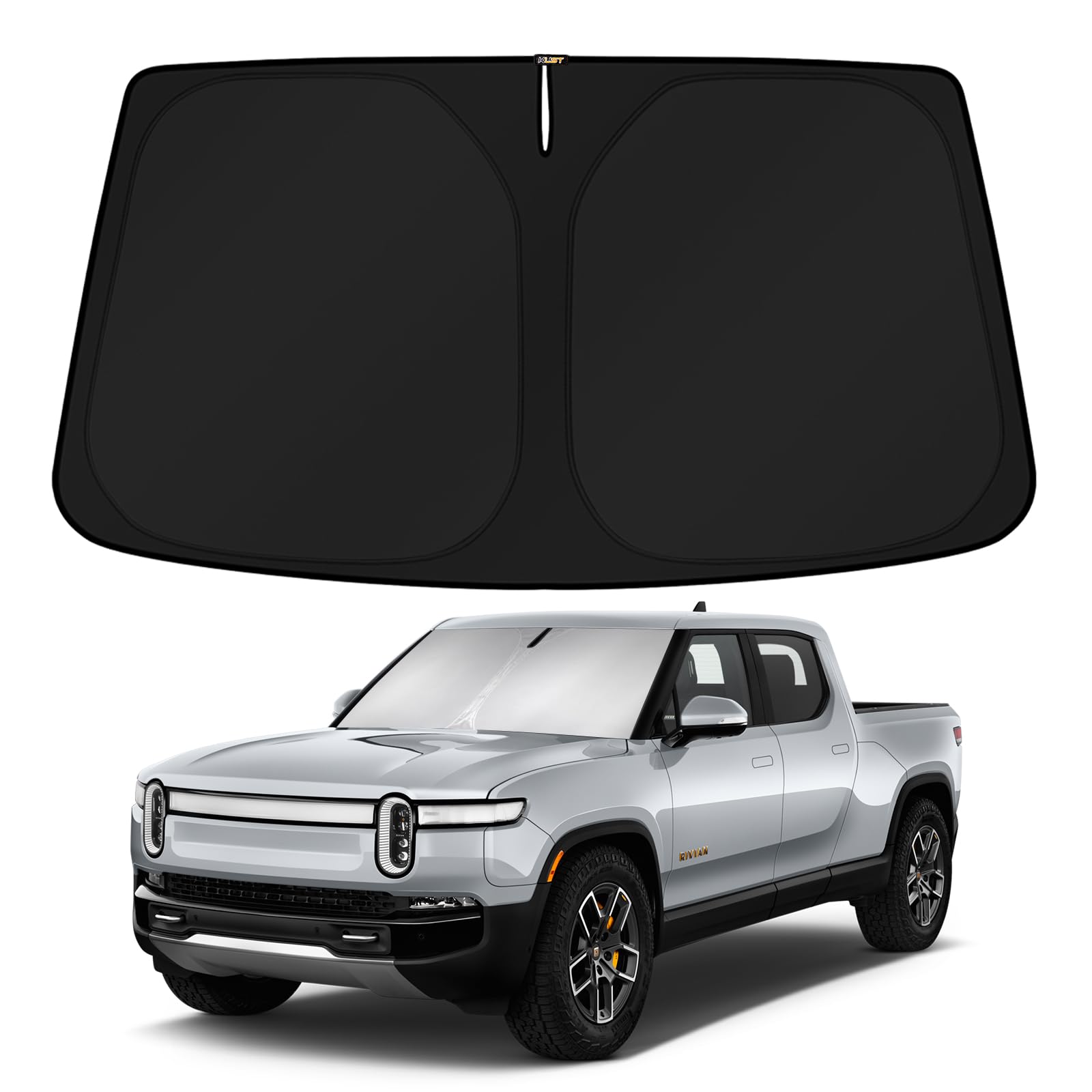 KUST Windshield Sun Shade for Rivian R1T R1S Accessories 2022-2025 2026 ...