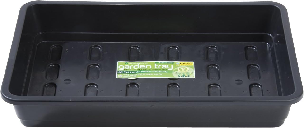 Garland 3 x Standard Full-Size Seed Trays, Black, no holes, 38x8x24 cm ...
