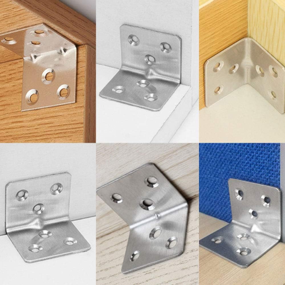 Corner Brackets Angle Connector Fastener Corner Brace Joint 90 Degree ...