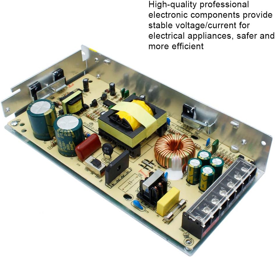 inShareplus 12V 10A 120W, DC Universal Regulated Switching Power Supply, 110/220V AC to DC 12 ...
