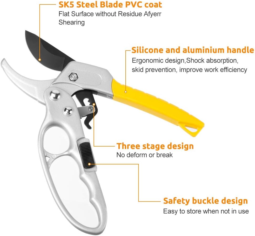 Garden Pruning Shears,Professional Secateurs Clippers with Locking ...