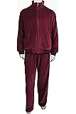 KingSize Men's Big & Tall Colorblock Velour Jogset at Amazon Men’s ...