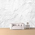 Amazon.com: White Plaster Stucco Wall Texture Peel & Stick Wallpaper ...