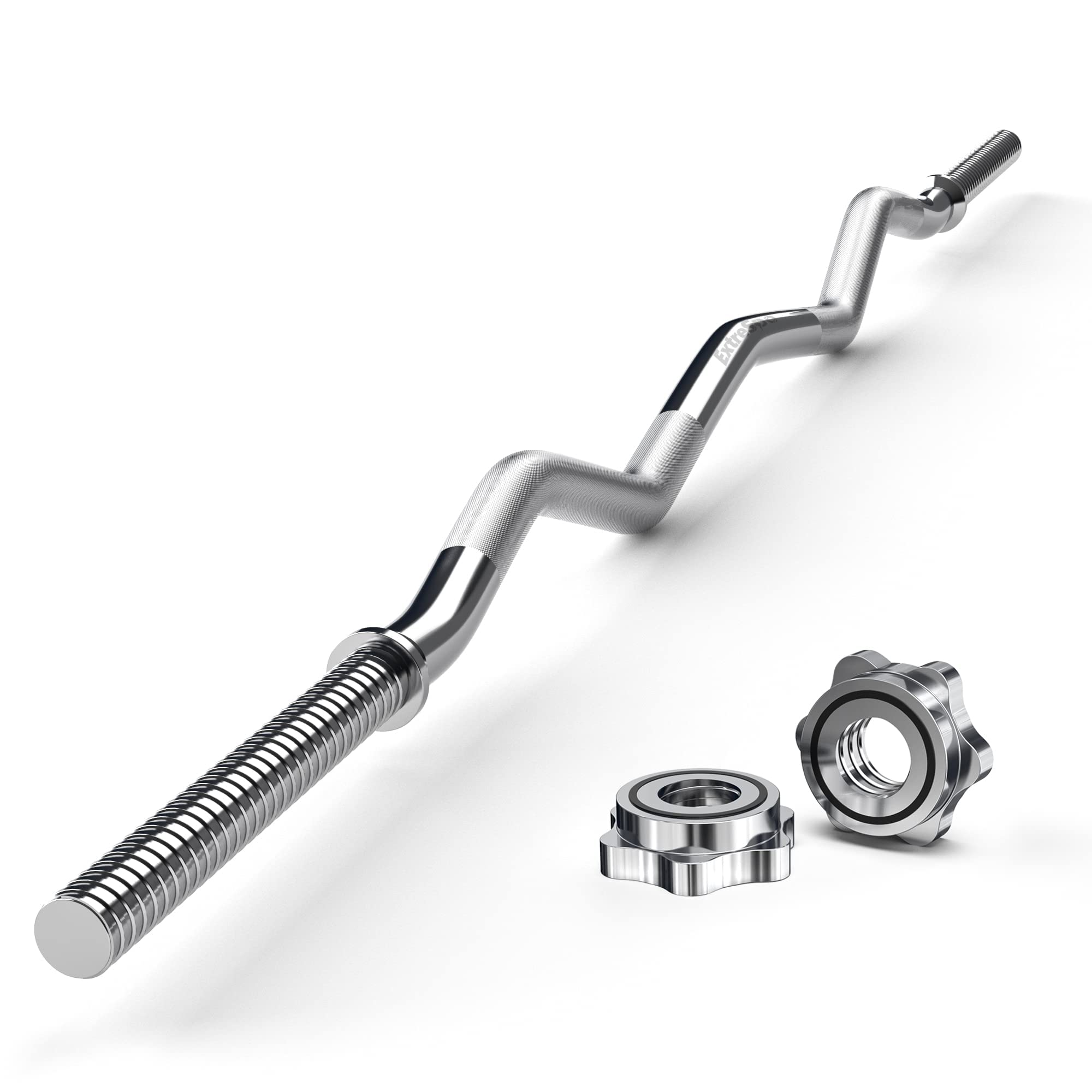 ExtreSpo 47" EZ Curl Bar Weight Lifting Bar, for Hip Thrusts/Squats ...