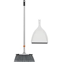 Amazon.com: Slim Angle Broom with Dustpan with Extendable Handle 53 ...