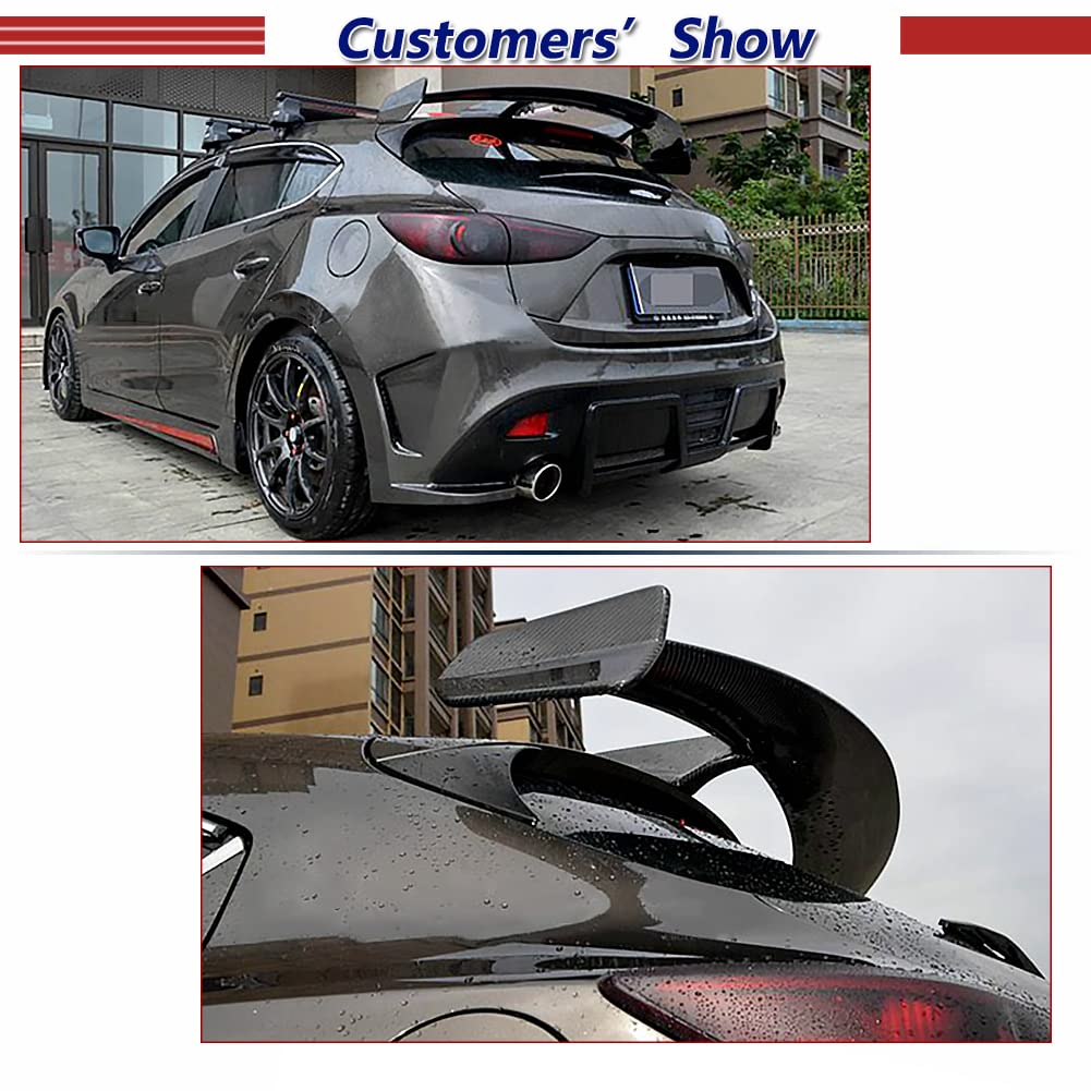 Mua Axela Carbon Fiber Rear Roof Spoiler for Mazda 3 Hatchback 4Door ...