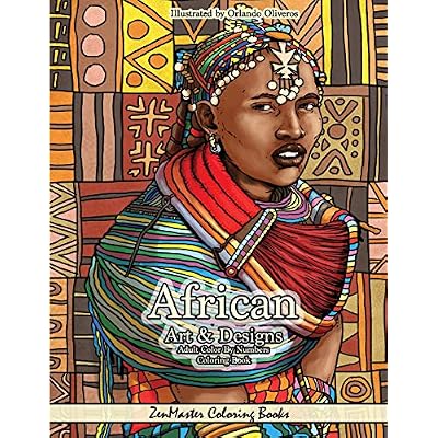 Adult Color By Numbers Coloring Book: Africa Nepal | Ubuy