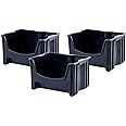 Amazon.com - Mighty Tuff Jumbo Stackable Storage Bins, Pack of 3, Easy ...
