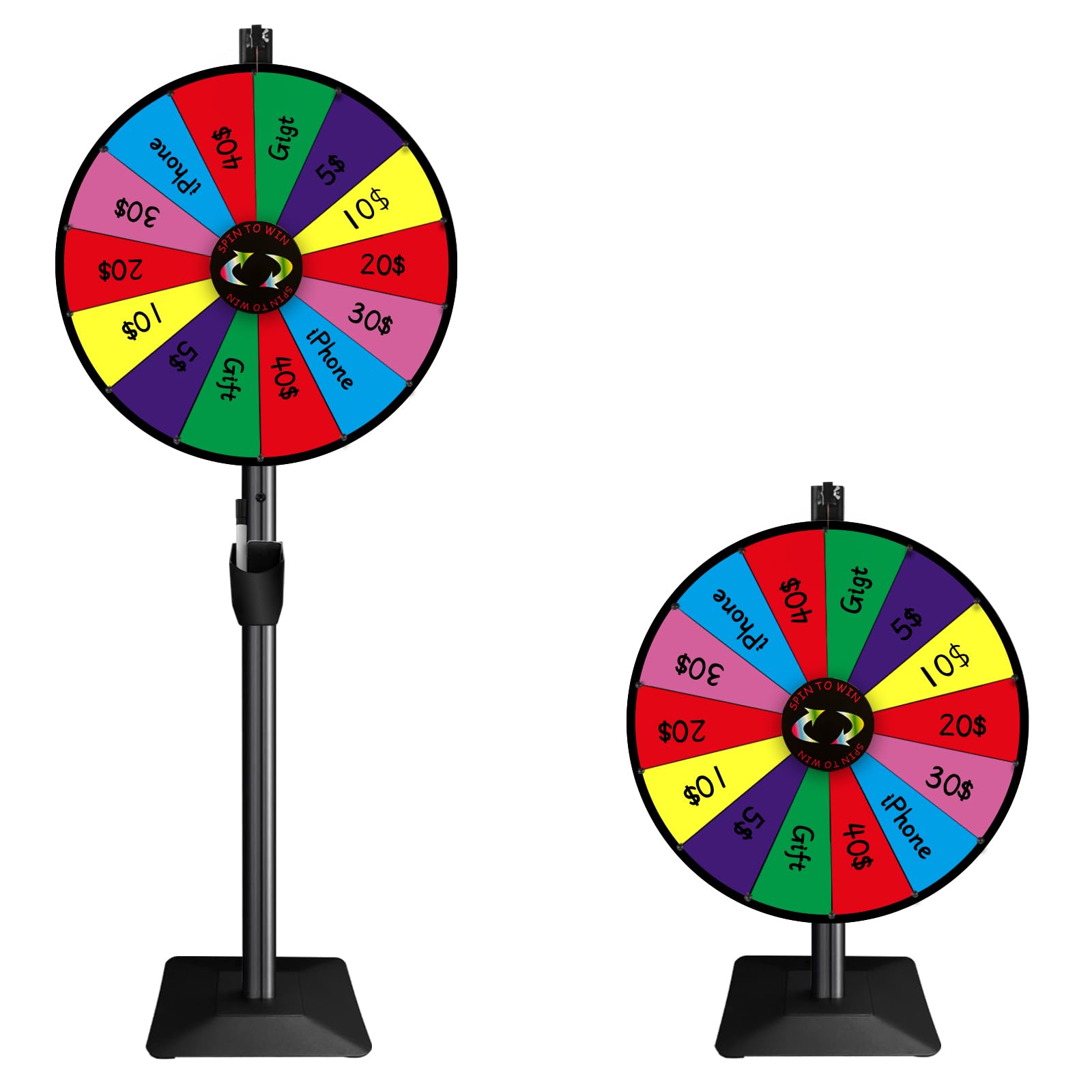 SCZS Dual-Use Game Prize Wheel Heavy Duty Tabletop and Floor Stand ...